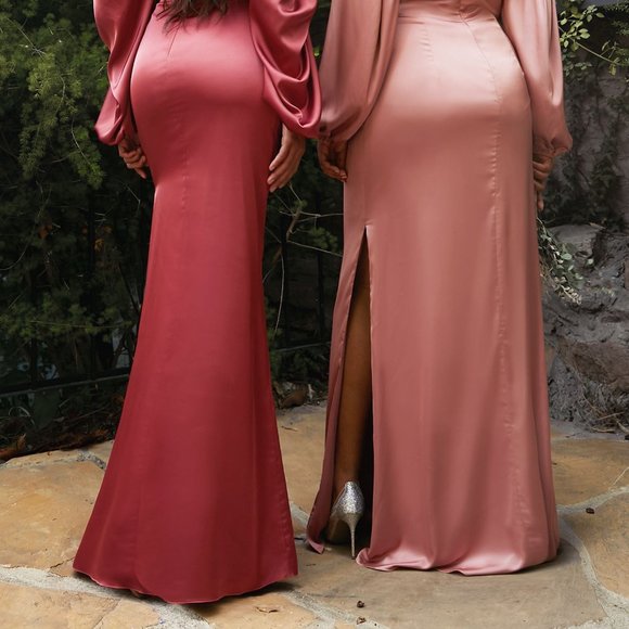 Cinderella | Dresses | New Satin Floor Length Dress With Billowy Long ...